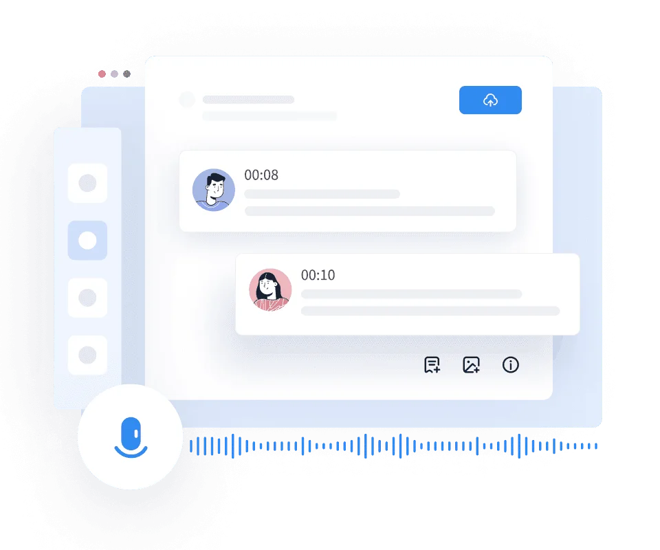 Real-time recording to text.